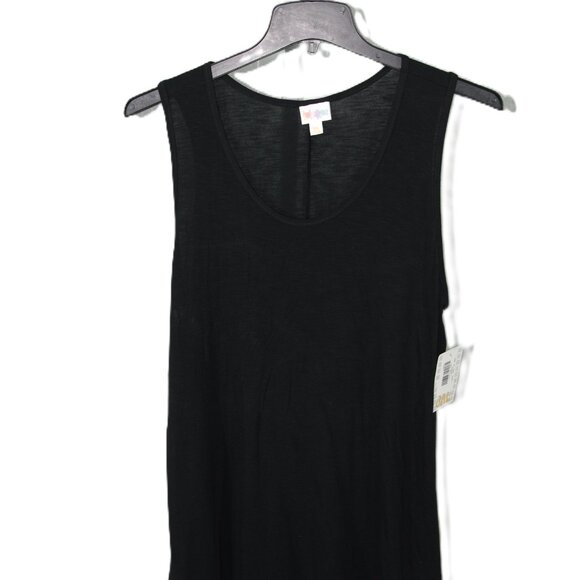 LuLaRoe | Tops | Lularoe Tank Top Size 3xl Solid Black Slub Fabric ...